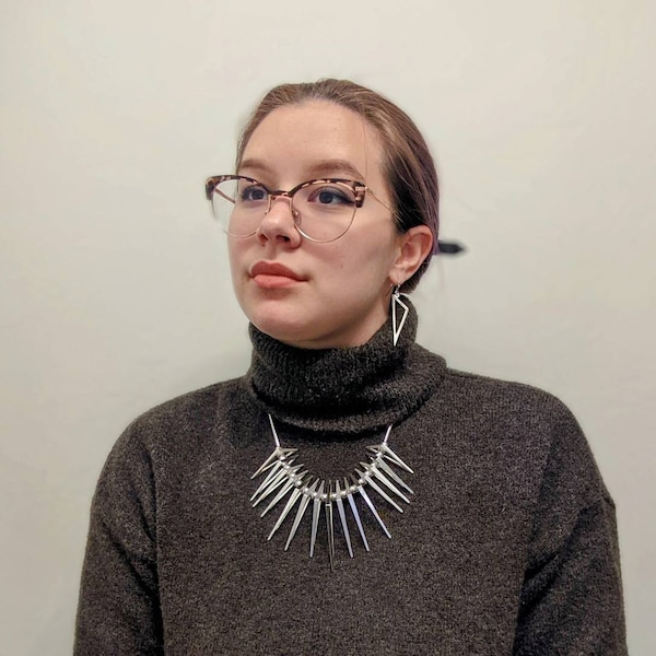 Razor Blade Silver Earrings Emo Goth Cool Fashion Rock Tattoo - Etsy