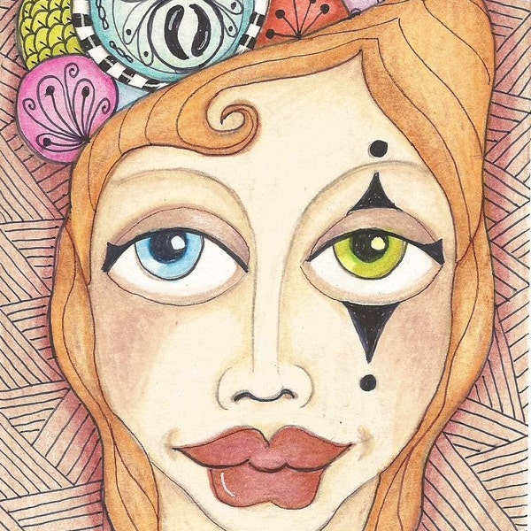 PAPER DOLLS Digital Altered Art Digital Collage Sheet for Journal Page ...