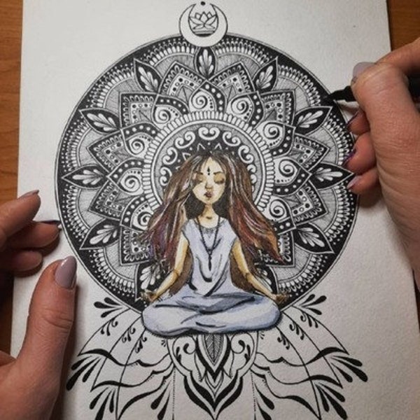 Lotos Lotus India Indian Symbolism Flower Picture Digital Drawing ...