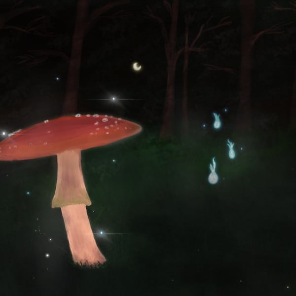 Lev Lerch,will O the Wisp,ghost Fire,art Prints,vintage Art,canvas Wall ...