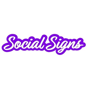 SocialSigns - Etsy