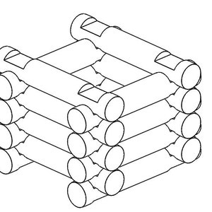 250 Piece Handmade 'lincoln Logs' Extra Large Set - Etsy