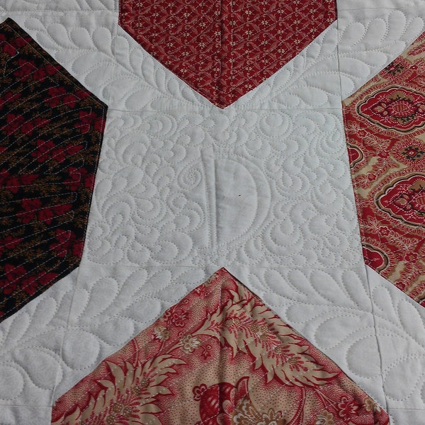 Honeycomb Longarm Quilting Digital Pantograph Used in Edge to Edge E2E ...