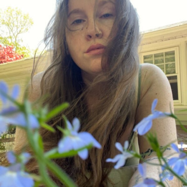 Botanical Elegance: Two Toned Purple Violet Washed Cotton Cap With ...