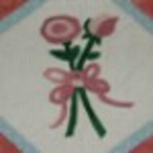 Redwork Flower - Etsy