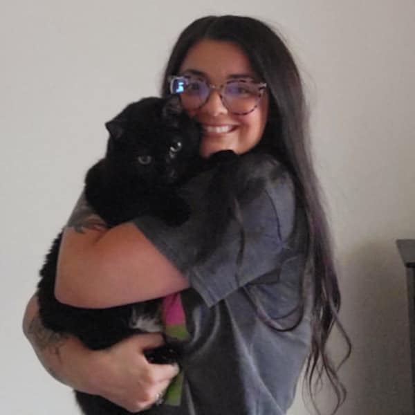 Angry Emo Cat Sticker Holographic Cat Sticker, Waterproof, Cute Cat ...