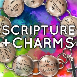 Bulk Assorted Christian and Scripture Charms for Jewelry Making 16 ...
