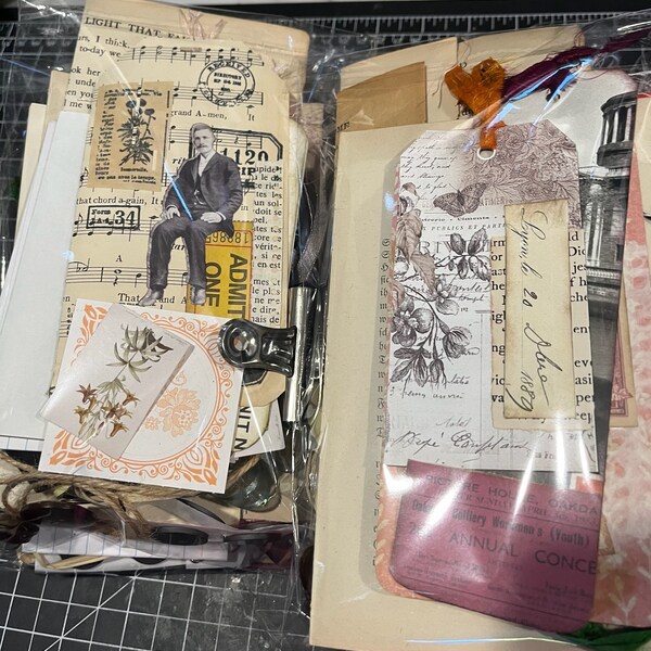 AUTUMN ROSE 2 Ephemera Printable, Autumn Themed Journal Ephemera ...