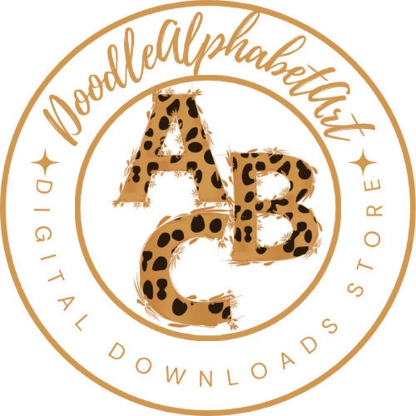 Doodle Letters Png, Full Alphabet & Number Set, PNG, SVG, EPS, Ai, Pdf ...