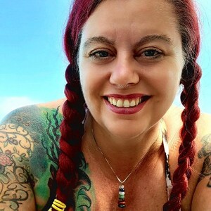 Art Nouveau Style magnifying Glass, Blue Mucha Goddess Boho Lady Print ...