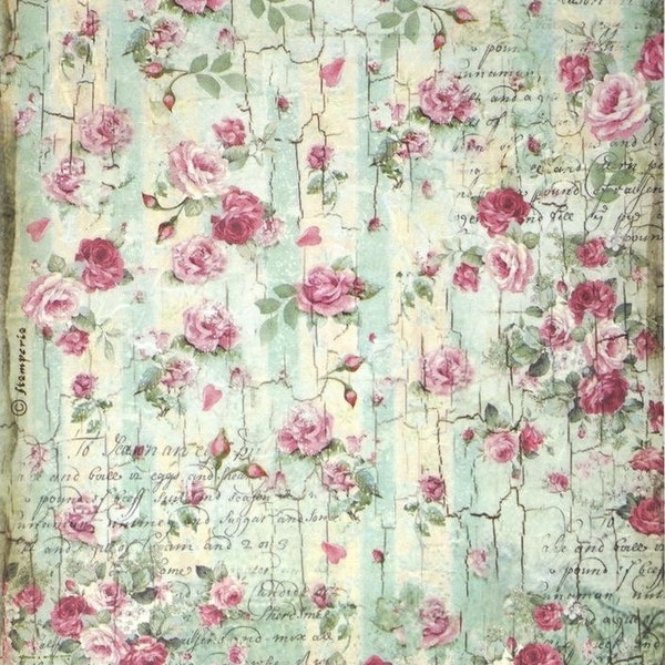 Stamperia 8x8 Cardstock Oriental Garden Collection Double Sided ...