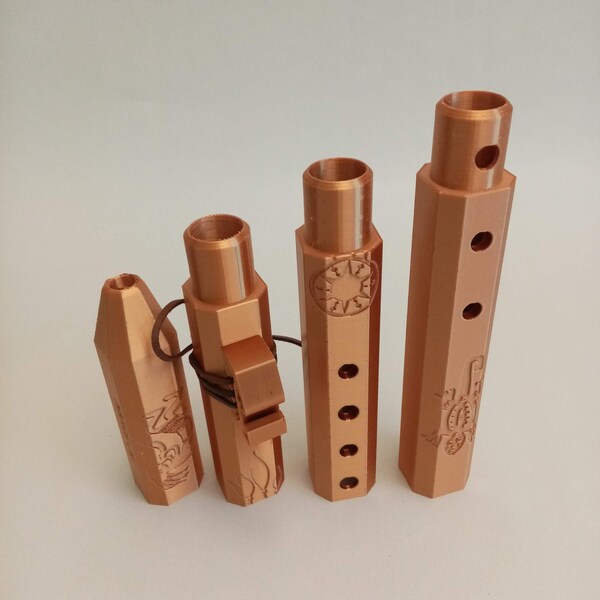 3D Printed Triple Flute, Key of G, Native American Style - Etsy