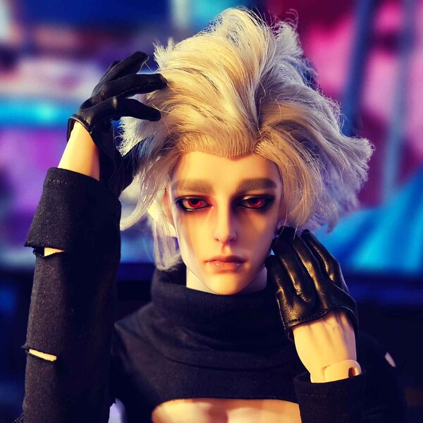 BJD HID ID75 SD17 Preorder Faux Leather Jacket/ PU Slim Pants/ Tank Top ...