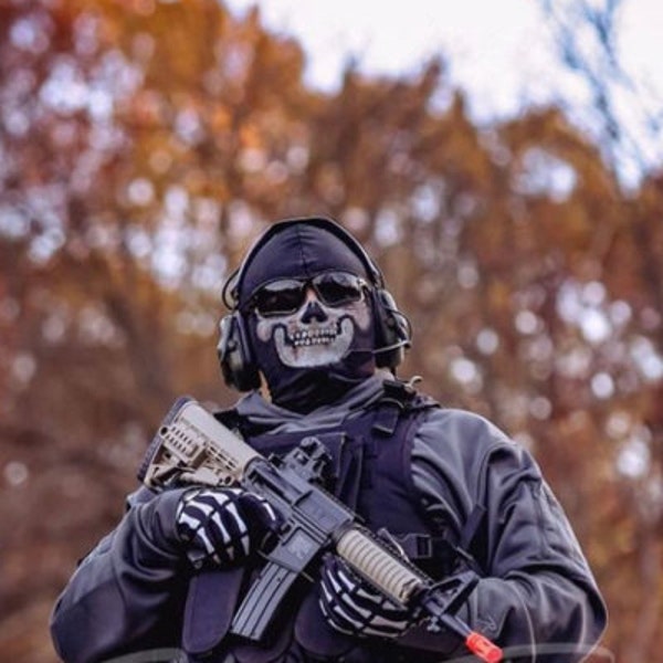 GHOST Handmade Costume Mask MW2 - Etsy