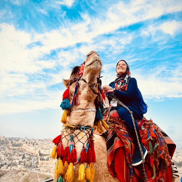 Palestinian Rose Garden Tatreez Thobe. Henna Thobe. Pink/green ...