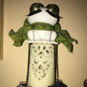 Awkward Jelly Frog Keychain with Teeny Bum Handmade Polymer Clay ...