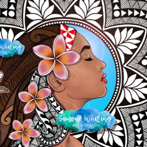 Tongan Turtle Digital Artwork square - Etsy