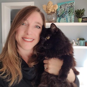 Black Cat Art Painting PRINT Watercolor Rachel Parker Rachelsstudio ...