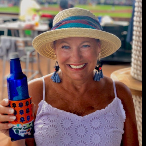 Stoneware Large Pendant Pink Flower Green Hand Painted - Etsy