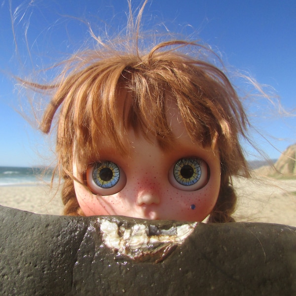 Goth Creepy Handmade Figurative Sculpture Unique Dark Gothic Sad Fantasy Poseable Clay OOAK Art ...