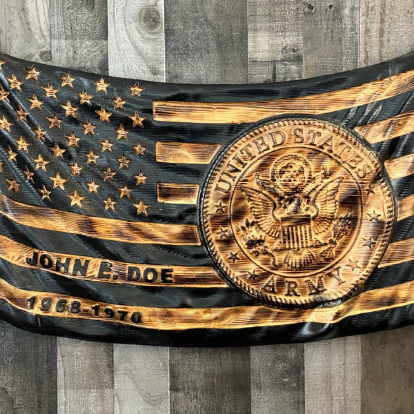 Second Amendment American Wood Flag Personalized Gift for Father ...