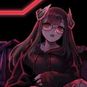 Dark Black&white Goth Animated Stream Pack Chatting Animated Overlays Animated Stream Alerts ...