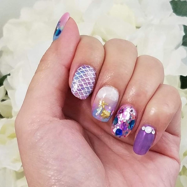 Glitter Nail Art Leaf Shape Spangles Sequins - Etsy