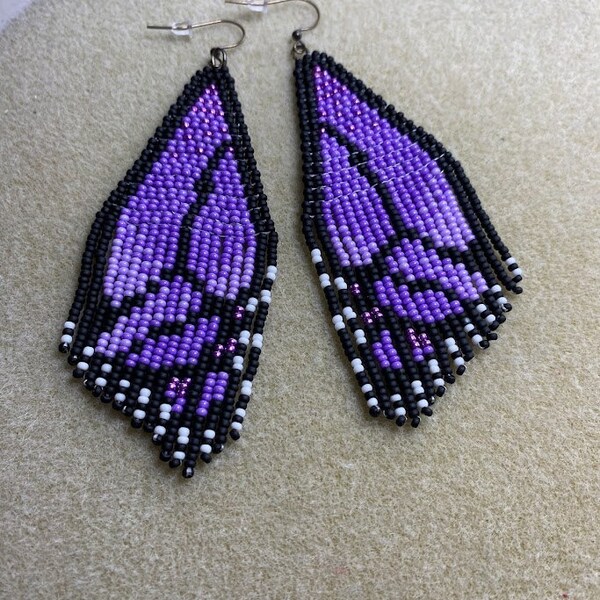 Bear Paw Forest Native Brick Stitch Earrings Pattern PDF Instant ...