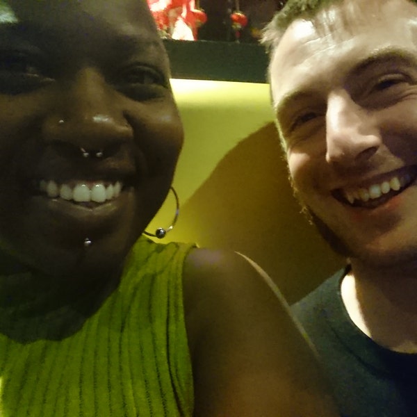 Topsy Long Oval Brass Statement Ring With Amethyst Cabochon Gemstone Re ...