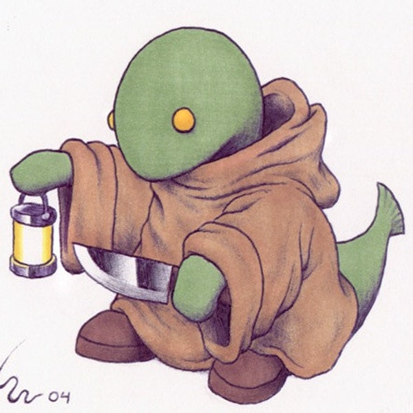 Retro 80s Final Fantasy 1 NES Inspired 8-bit Enamel Pin Red Mage Lapel ...