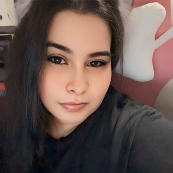 Twitch Discord Emote Cute Chibi Girl Bunny Hoodie White Hair Brown Eyes