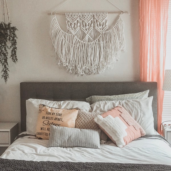 DIY LAYERED MACRAME Wall Hanging Pattern, Macrame Photo Tutorial, Learn ...