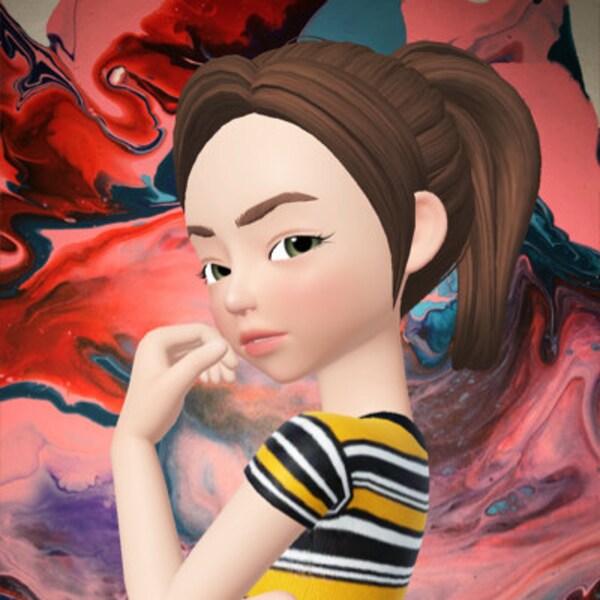 Cute Chibi Girl Emote Pack for Twitch and Discord Blond Hair green Eyes ...