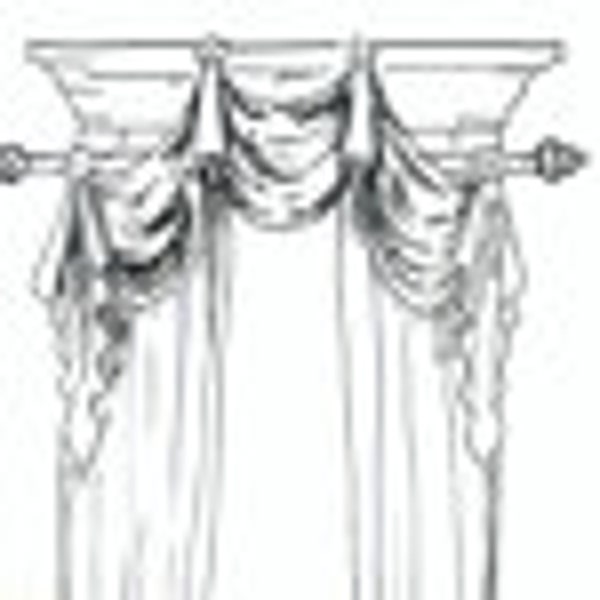 Custom Length Rectangle Acrylic Drapery Rod, Rectangular Drape Rod ...