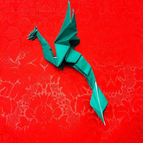 Origami Godzillaa Japanese Legend Rendered in Asian Papercraft - Etsy
