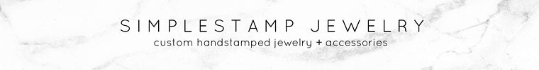 custom handstamped jewelry accessories by simplestamp on Etsy